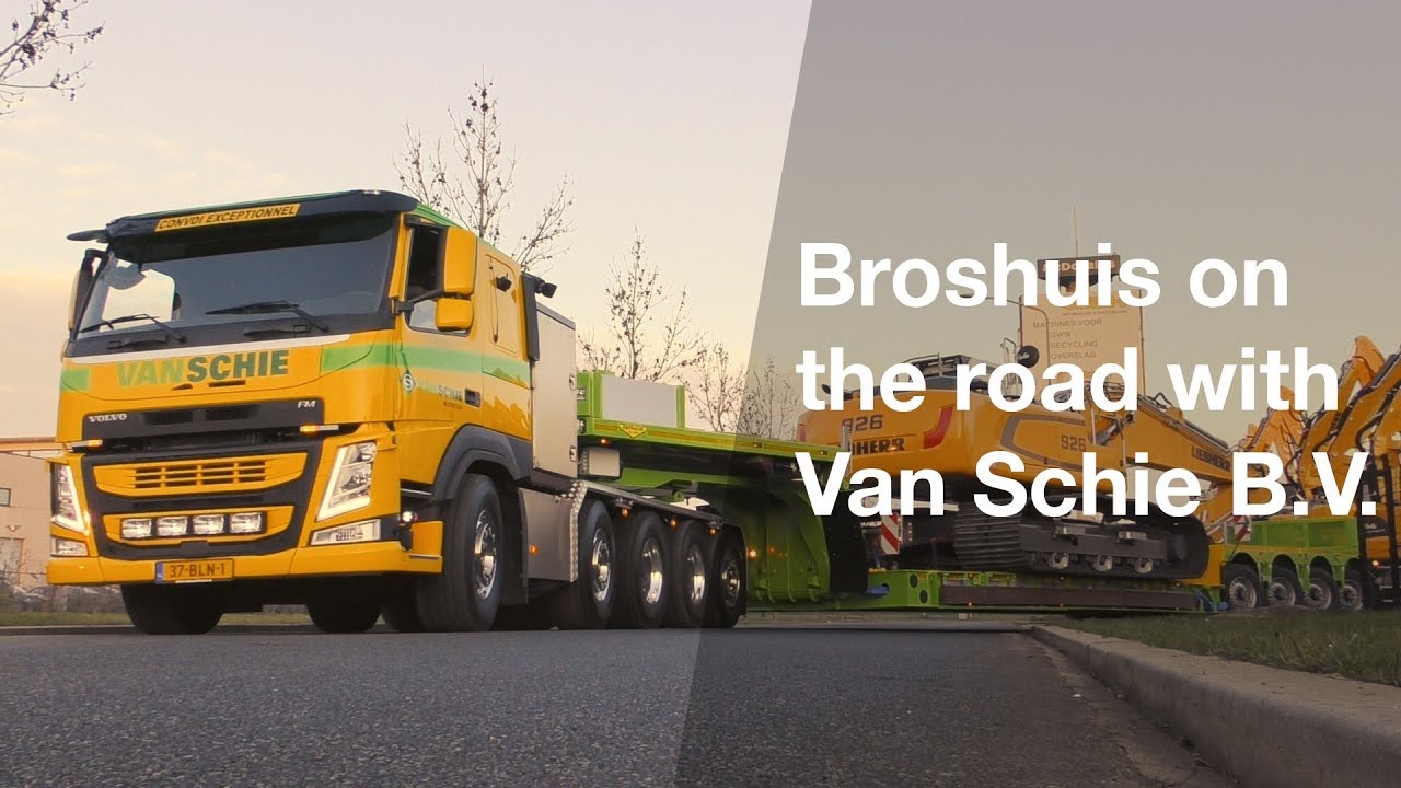 Broshuis on the road with van Schie B.V. - YouTube