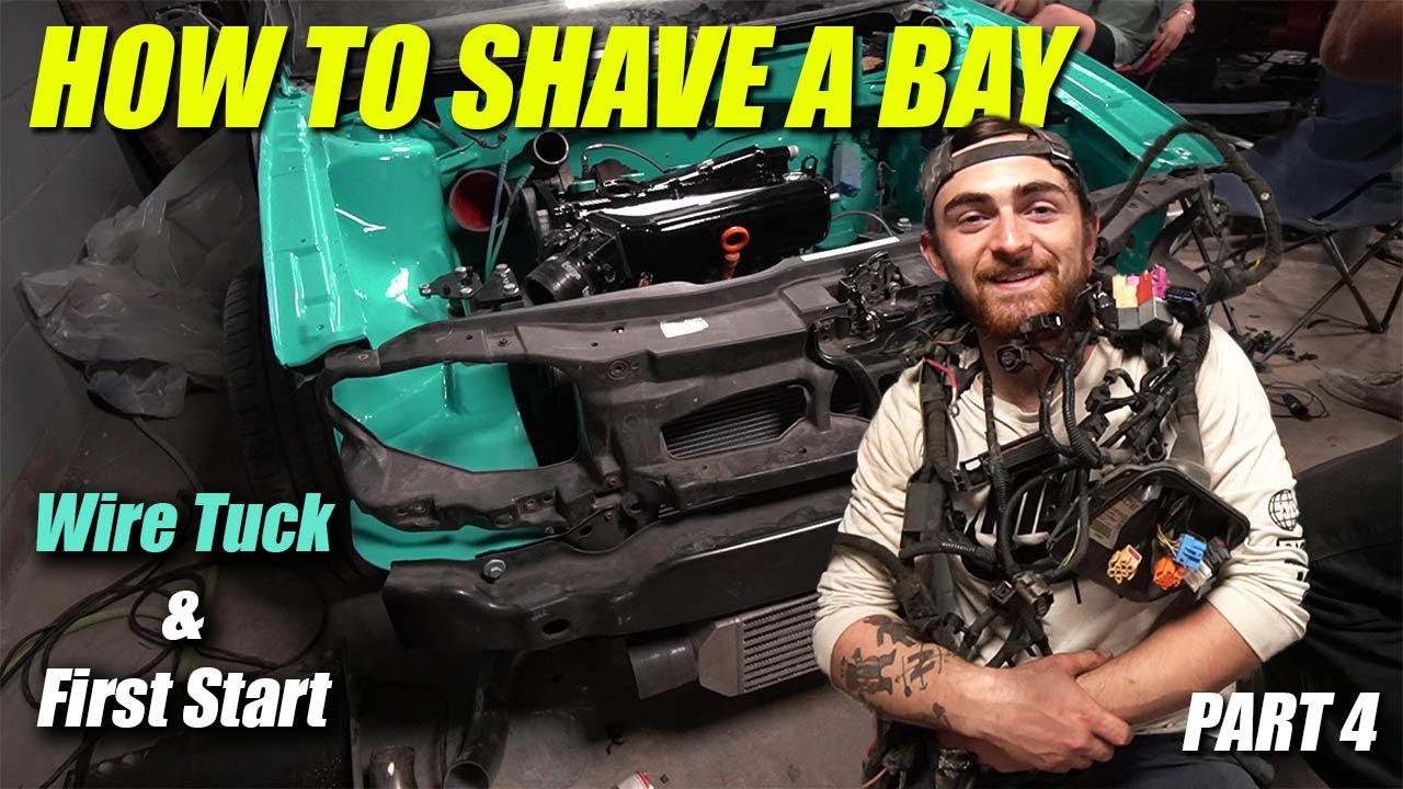 How to shave an engine bay | Wiring the GTI Engine bay | Part 4 - YouTube