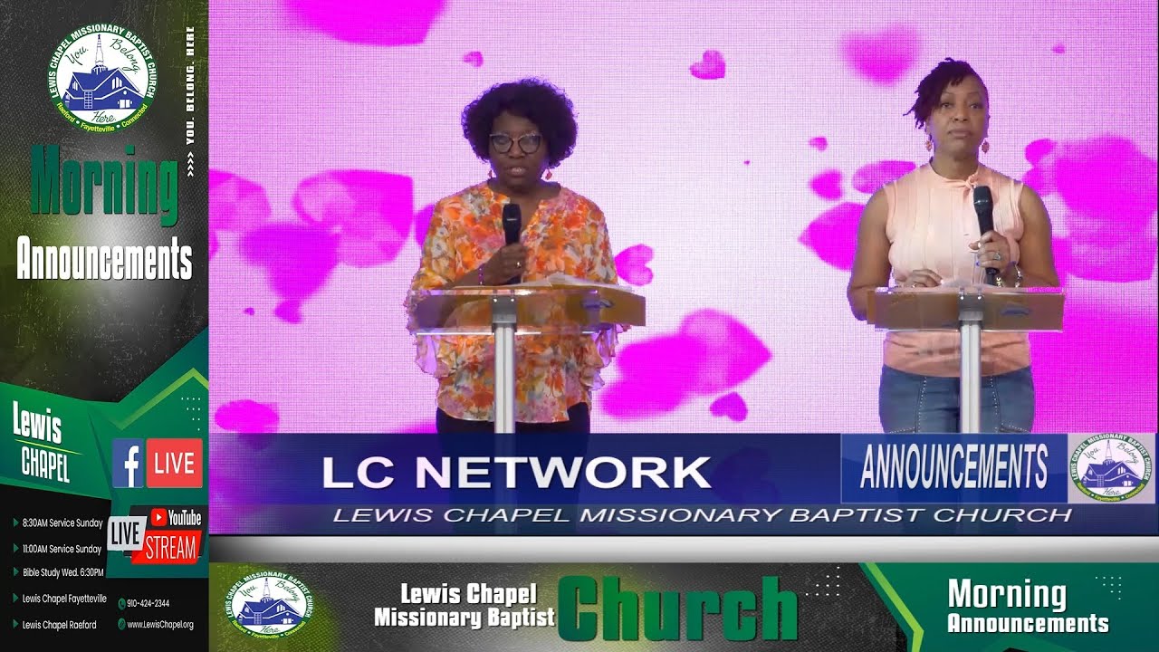 Lewis Chapel Weekly Announcements (3-17-24) - YouTube