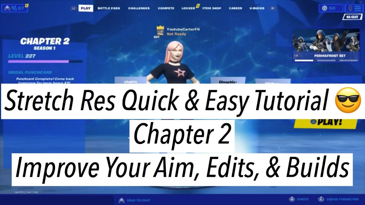 FORTNITE HOW TO GET STRETCH RESOLUTION IN CHAPTER 2 SEASON 2 ‼️ (BIG ...