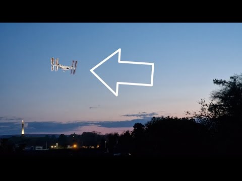 s22 ultra footage of ISS flyby - YouTube