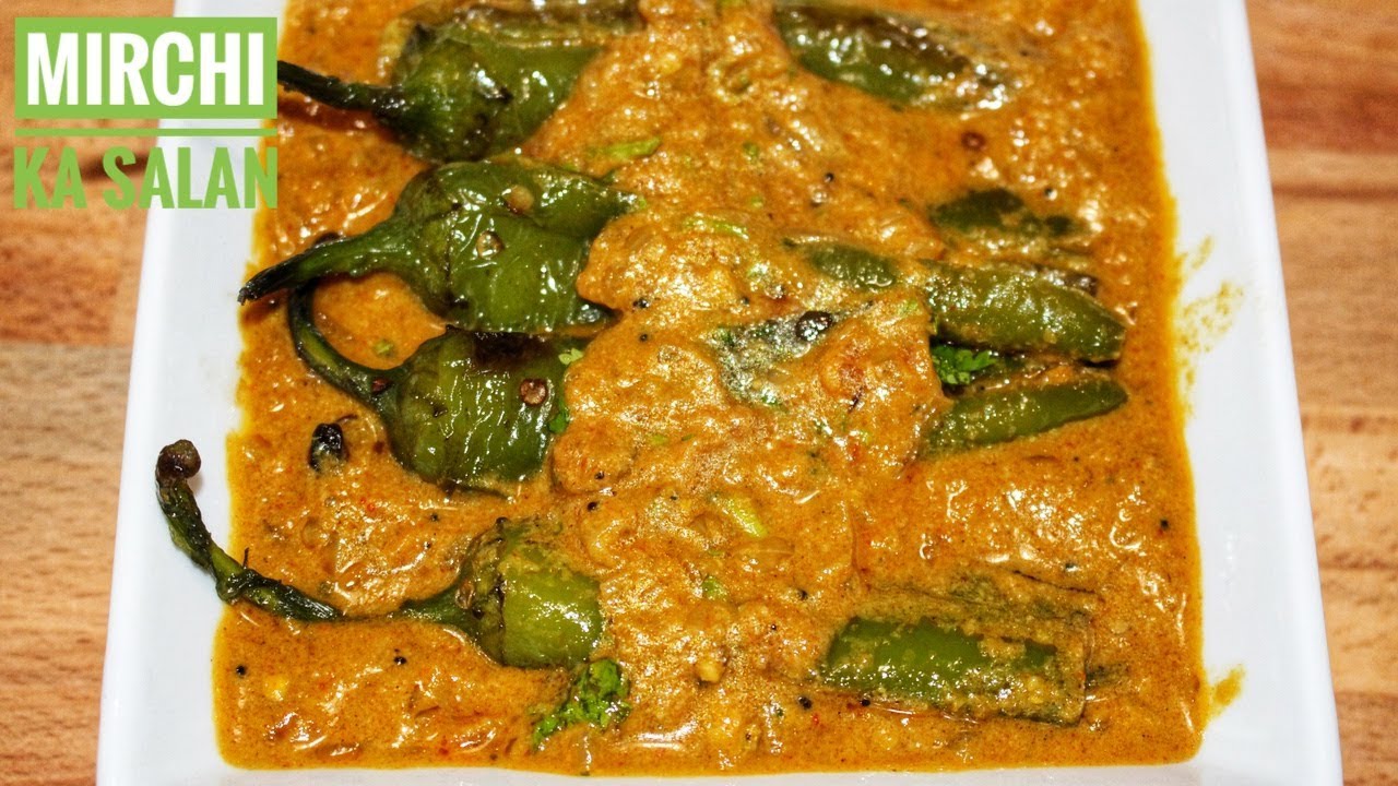 Mirchi Ka Salan Recipe-Hyderabadi Mirchi Ka Salan Recipe For Biryani ...