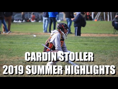 Cardin Stoller (2022) 2019 Lacrosse Goalie Summer Highlights - YouTube