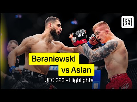 Iwo Baraniewski vs Ibo Aslan | UFC 323 | DAZN Highlights