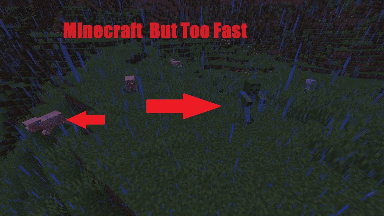 Minecraft but fast forward #minecraft - YouTube