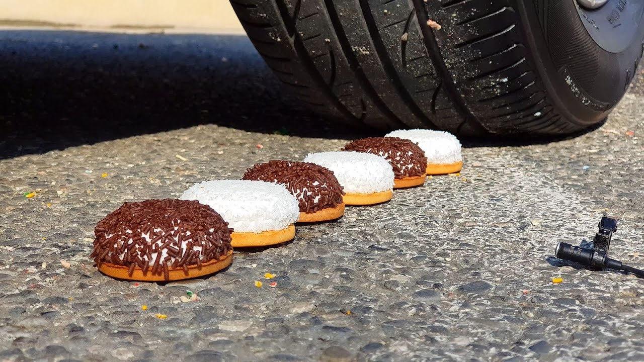 Running Over Stuff With Car | Car vs Cookies vs Slime vs Jelly ...