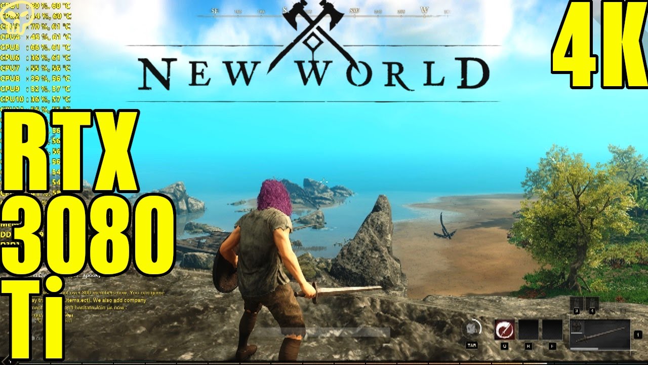 New World RTX 3080 Ti Very High Settings Performance 4K - YouTube