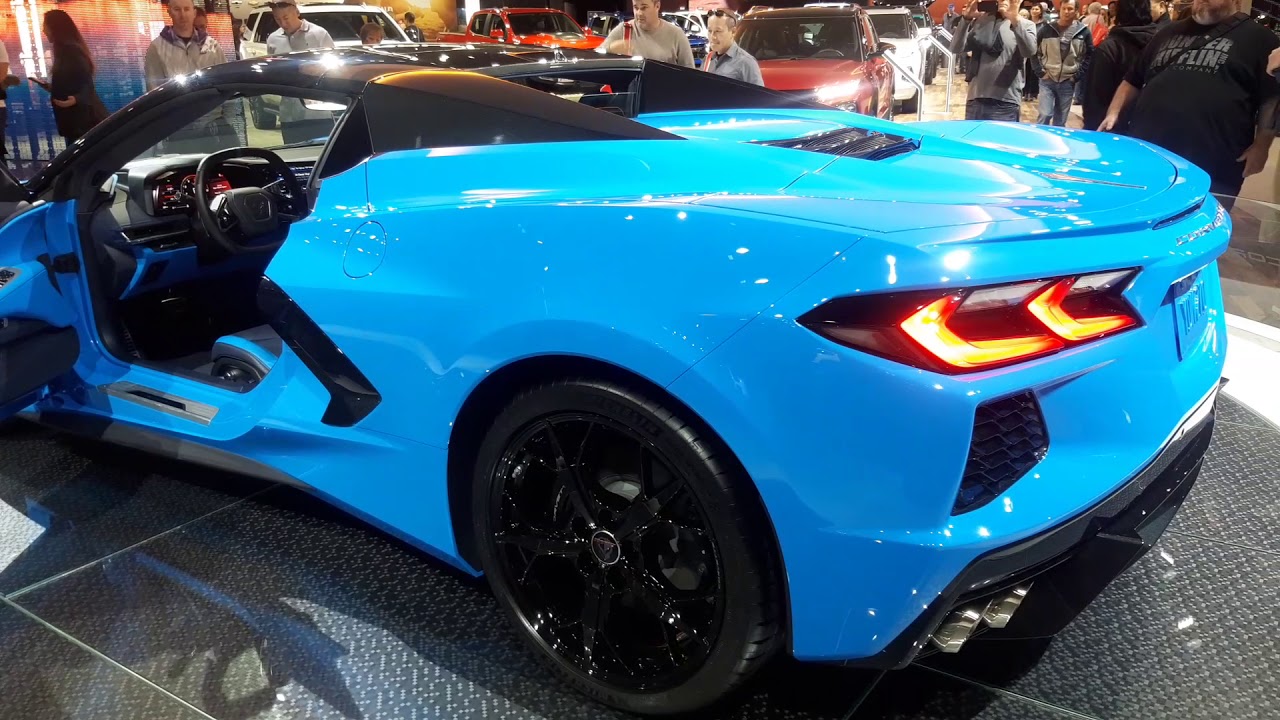 2020 corvette c8 convertible 360 degree view at LA autoshow - YouTube