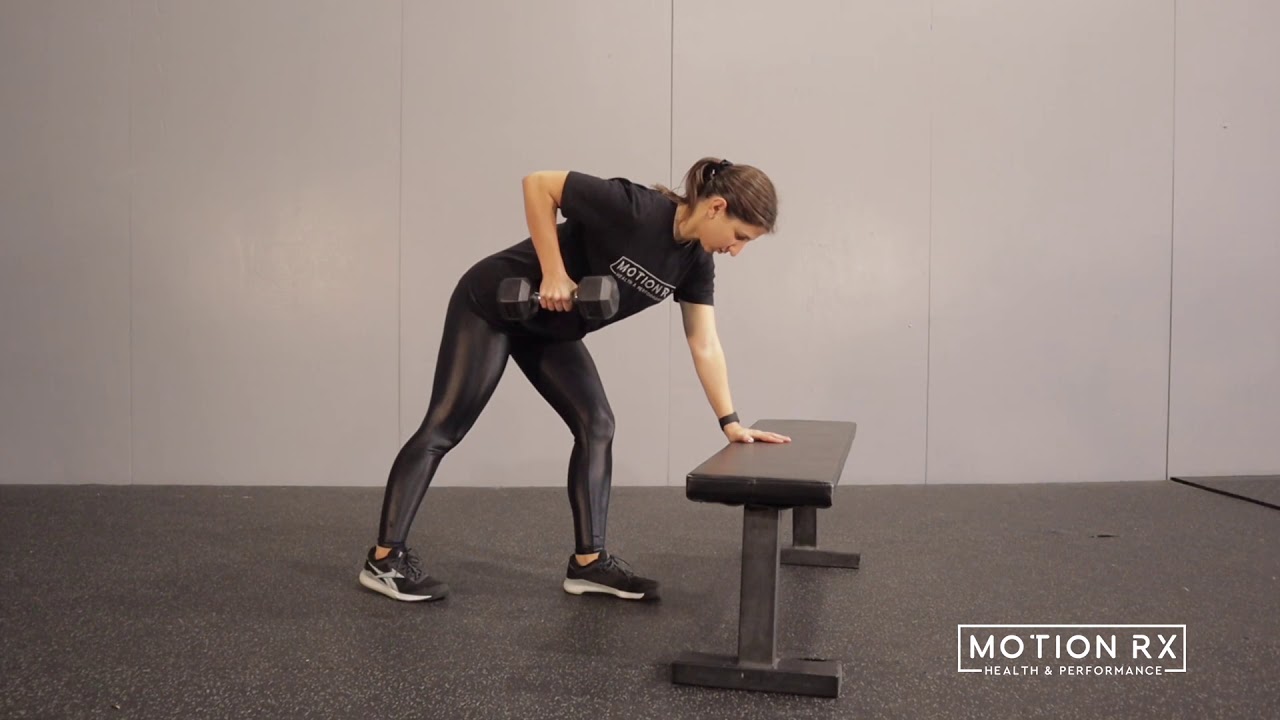 SPLIT STANCE UNILATERAL ROW - YouTube