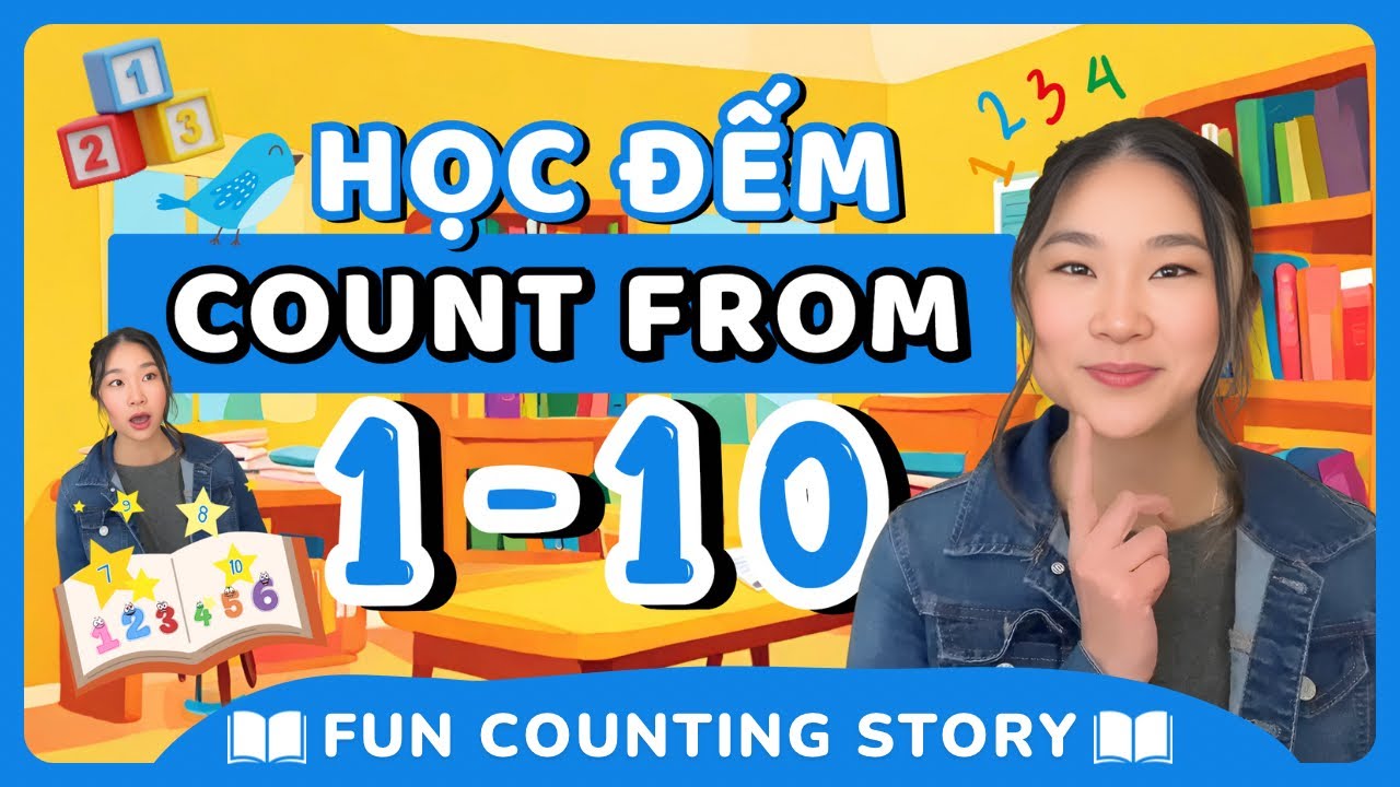📖 Counting Numbers 1-10! Học Đếm | Learn Numbers in Vietnamese (Cartoon ...