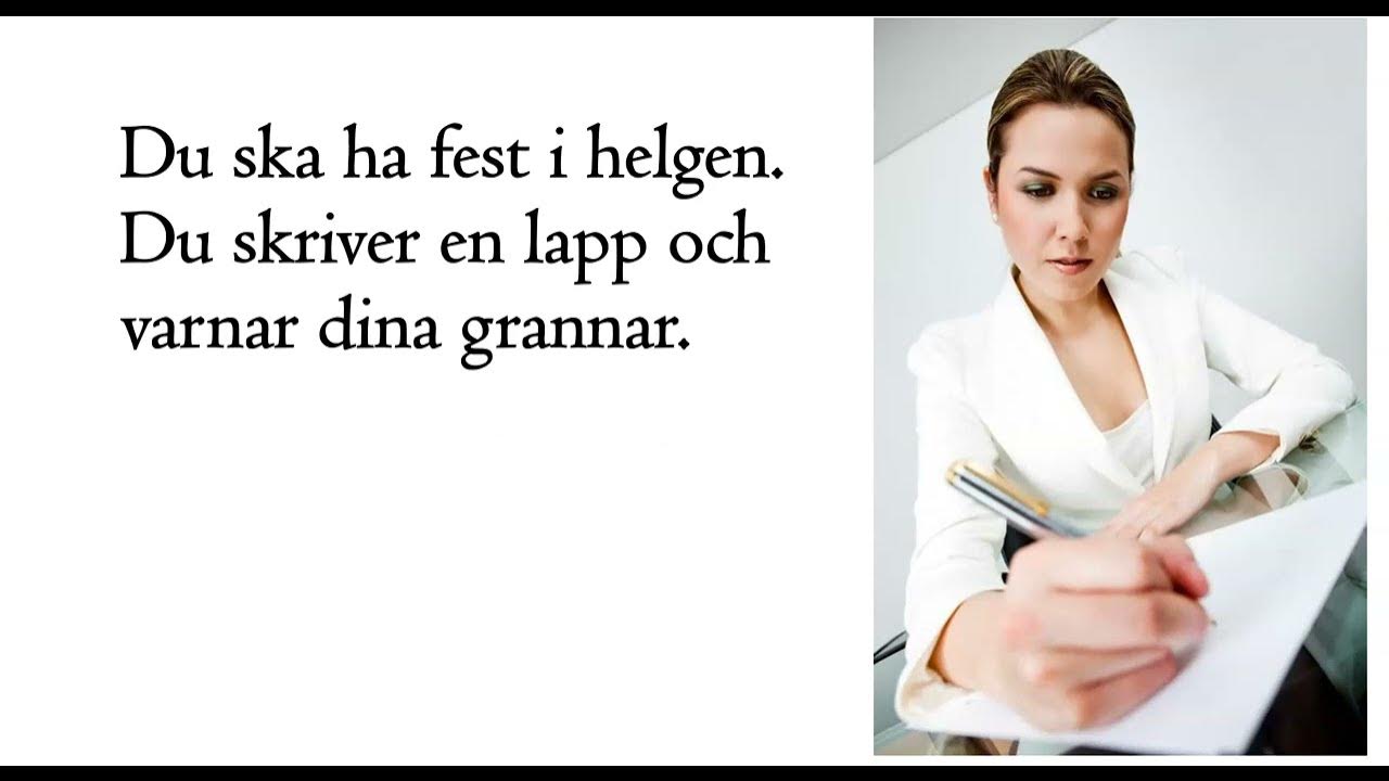 sfigunilla SKRIV en lapp om fest - YouTube