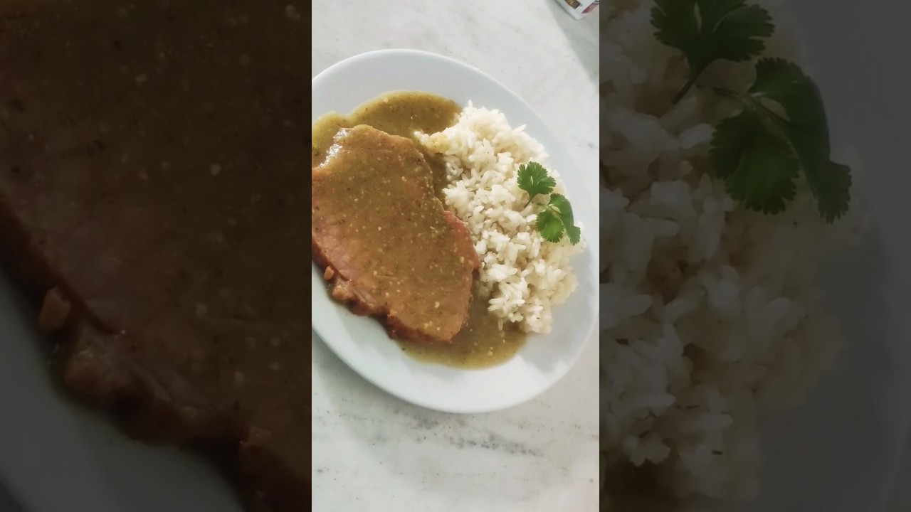 Chuletas ahumadas en salsa verde #comidadeliciosa #chuleta #mexico # ...