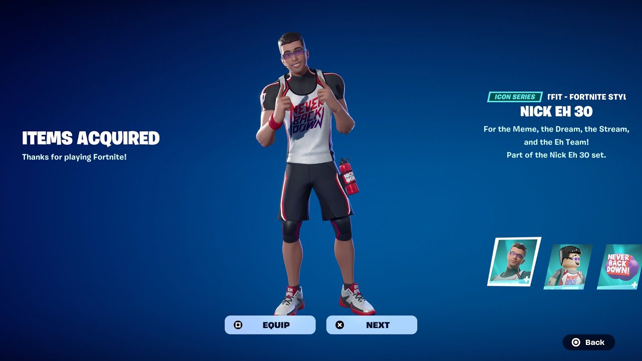 How To Get Nick Eh 30 Skin NOW FREE Fortnite! (Unlocked LEGO Nick Eh 30 ...