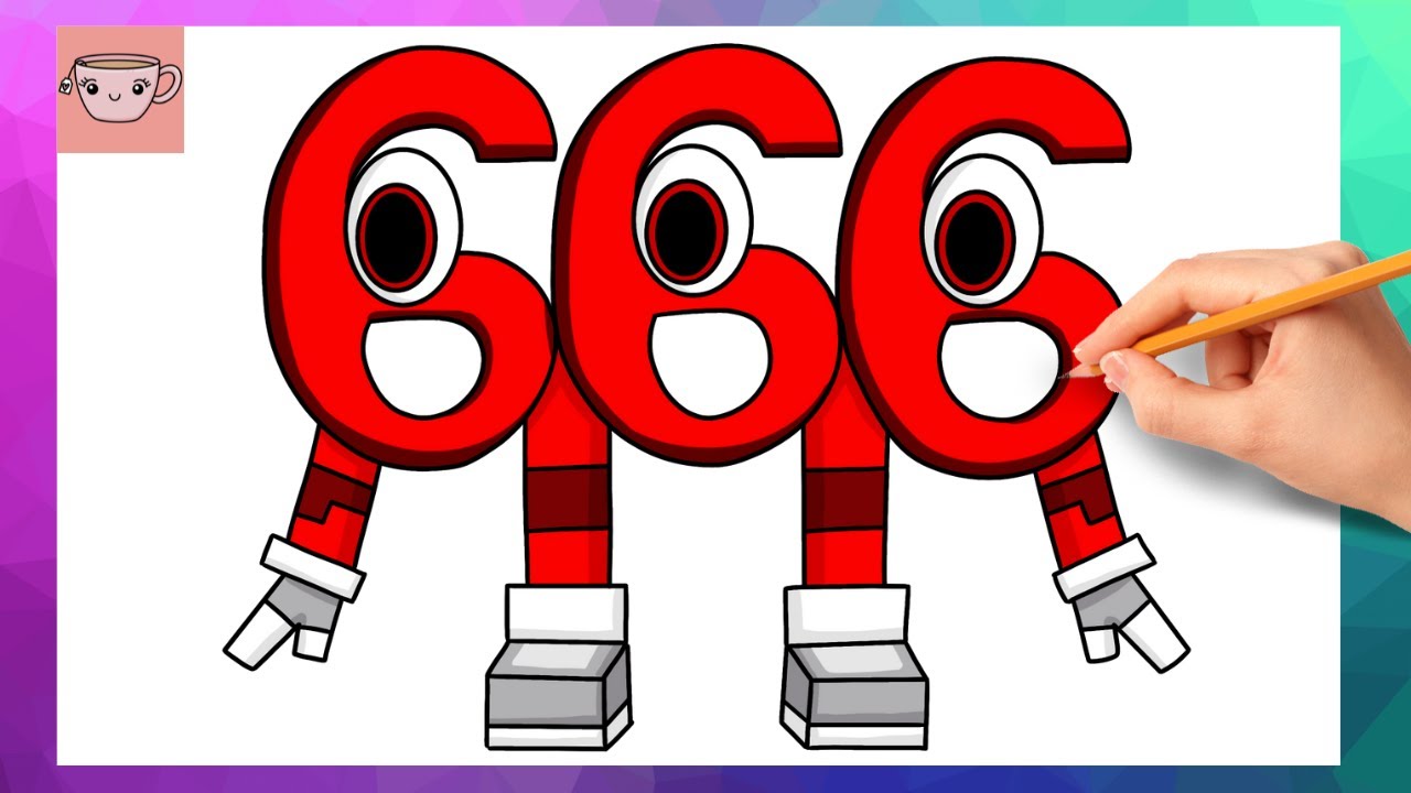 How To Draw 666 | Drawing Tutorial - YouTube