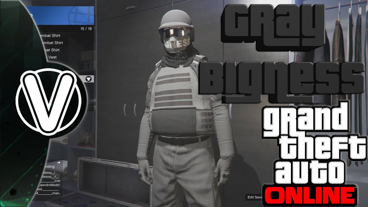 GTA 5 Online | The Gray Bigness Outfit 1.50 (GTA 5 Online Tryhard ...