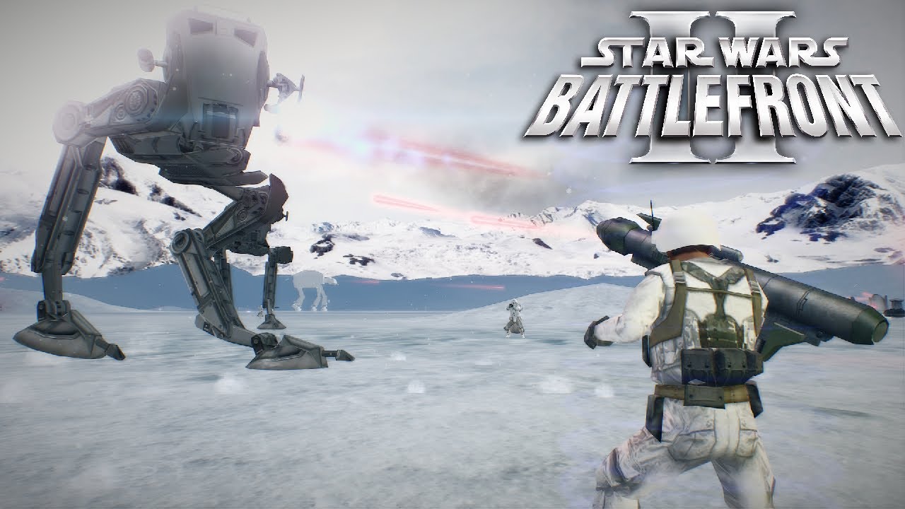 Star Wars Battlefront 2 Mods: All Battle Hoth - YouTube