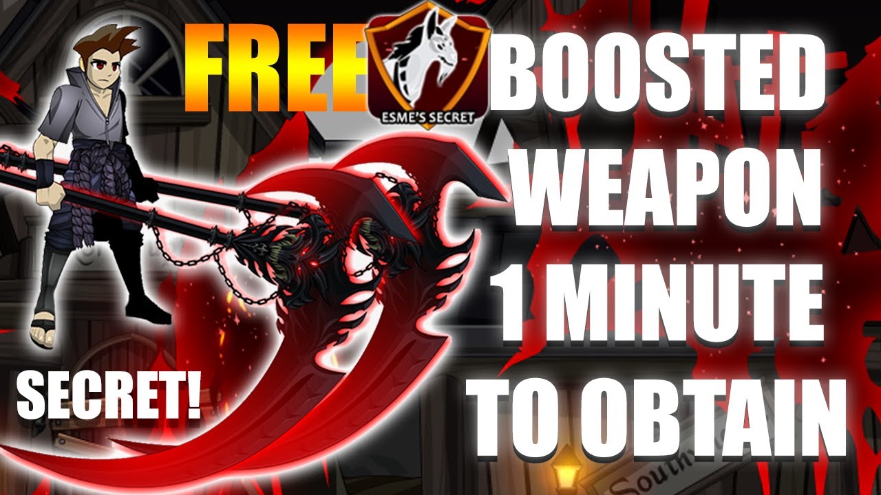 GET THIS FREE SCYTHE WITH BOOSTS IN 1 MINUTE - AQW REDHERO ‹SECRET ...
