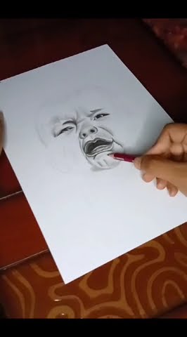 crying baby drawing easy - YouTube