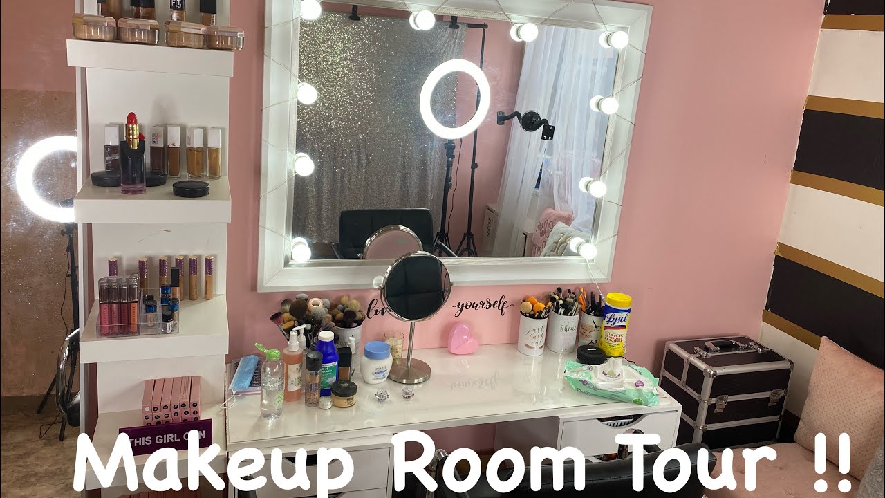 My Makeup Room Tour - YouTube