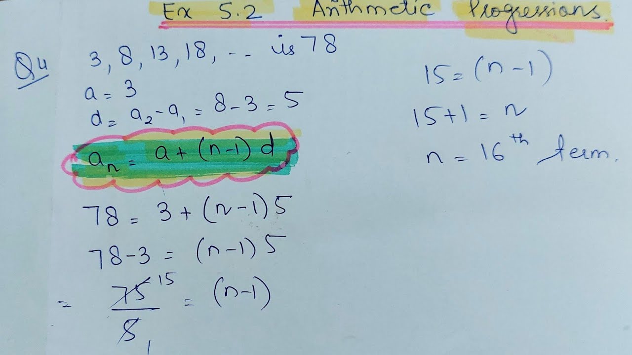 Which Term Of The AP 3 8 13 18is 78 YouTube Which Term Of The AP 3 8 13 18is 78 YouTube