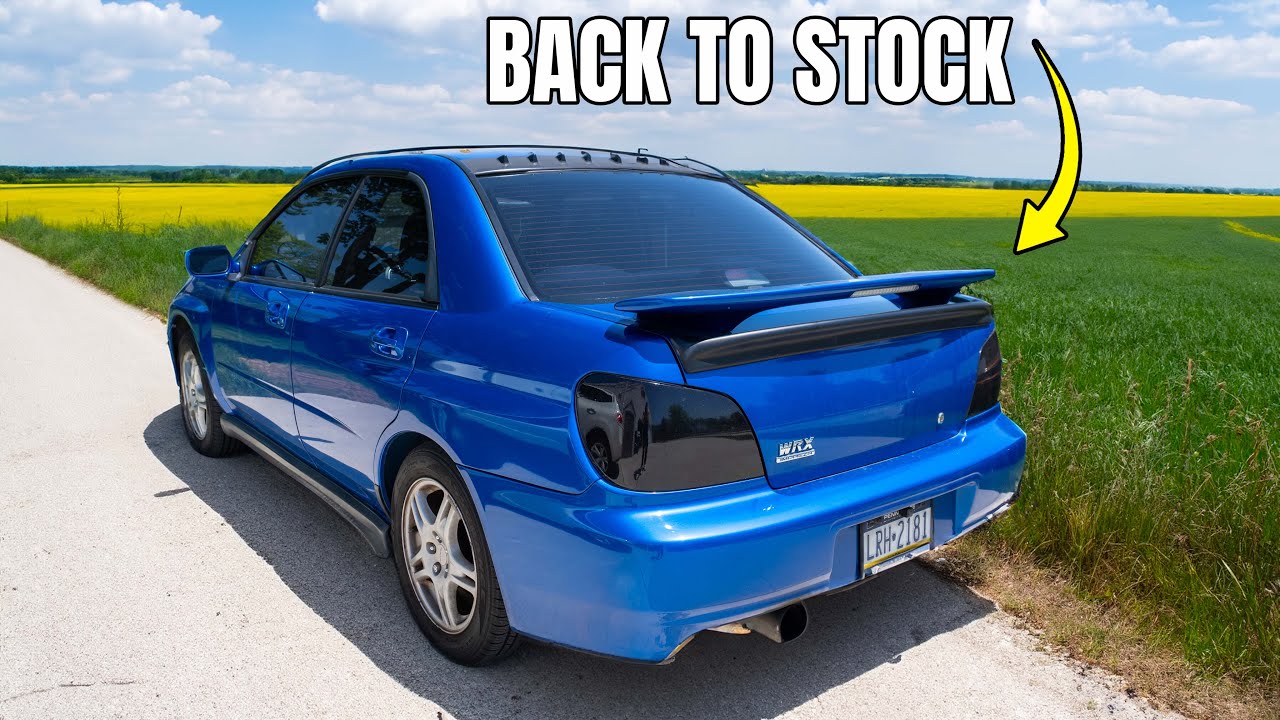 My Subaru WRX Gets It's Wing Back - YouTube