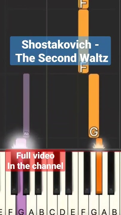 Dmitri Shostakovich - Waltz No. 2 | The Second Waltz | Easy Piano Tutorial #pianotutorial # ...