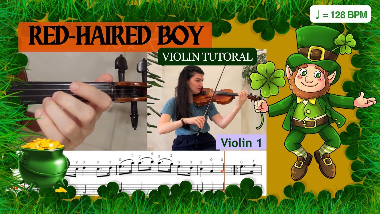"Red-Haired Boy/The Little Beggarman" | Easy Irish Reel Violin tutorial ...