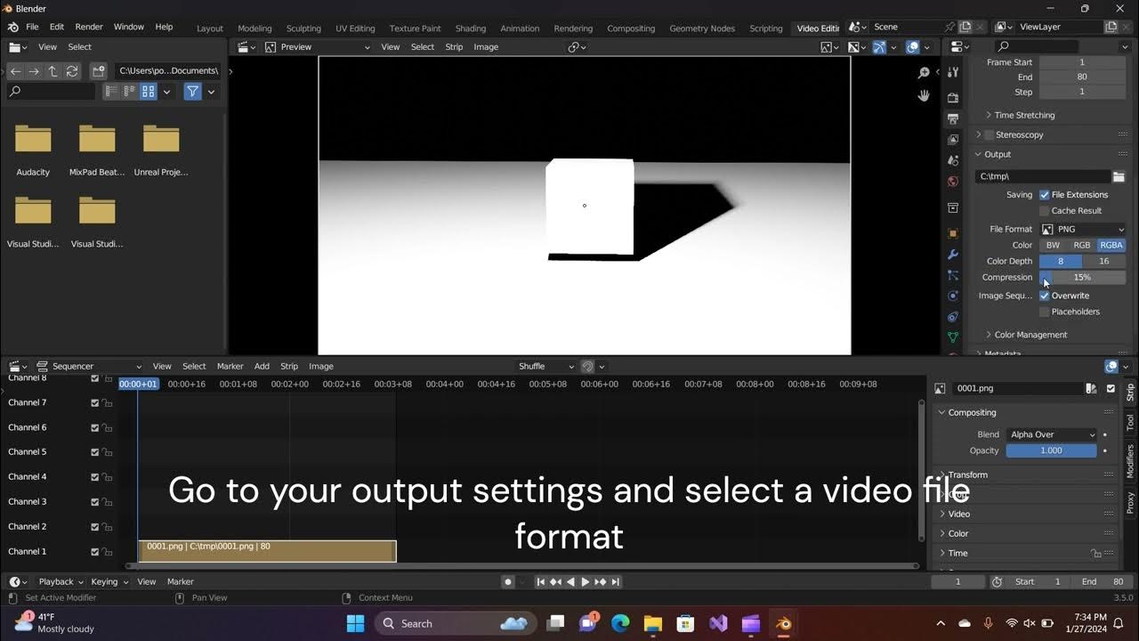 How to render and export animations in Blender - Tutorial - YouTube