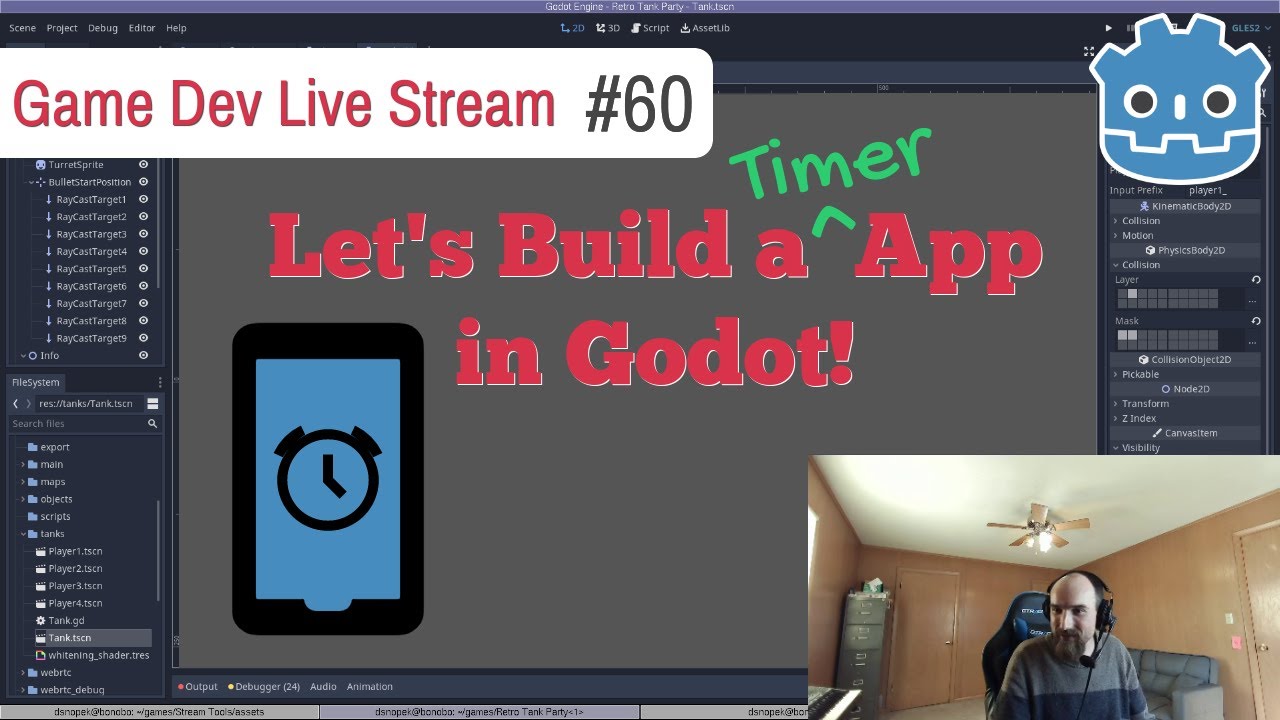 Game Dev Stream #60 - Distraction Timer app in Godot - YouTube