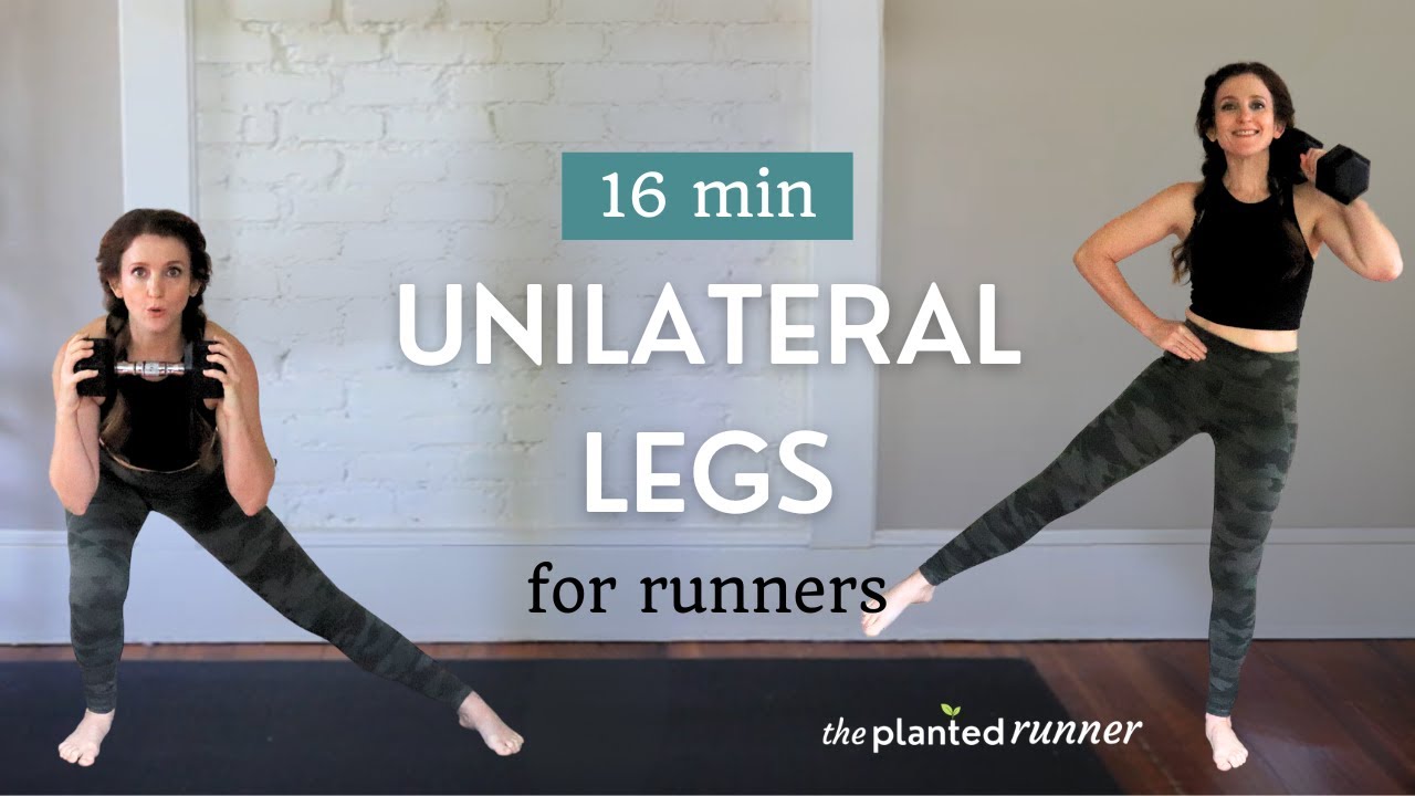 16' Unilateral Leg Strength for Runners Follow Along - YouTube