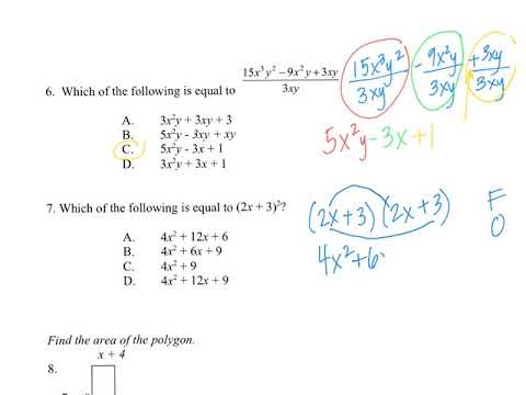 Algebra Unit 7 Review - YouTube