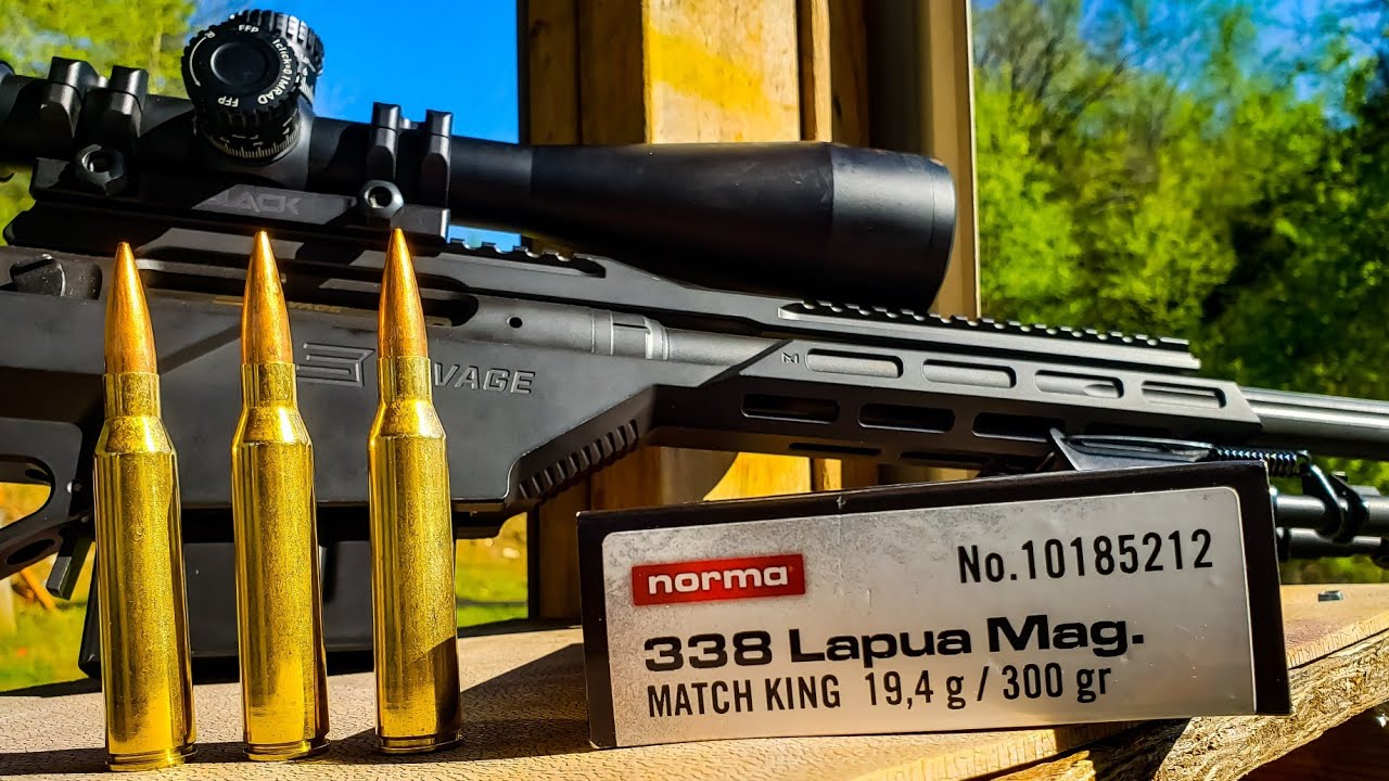 338 Lapua Magnum Sighting In The Savage 110 BA Stealth YouTube
