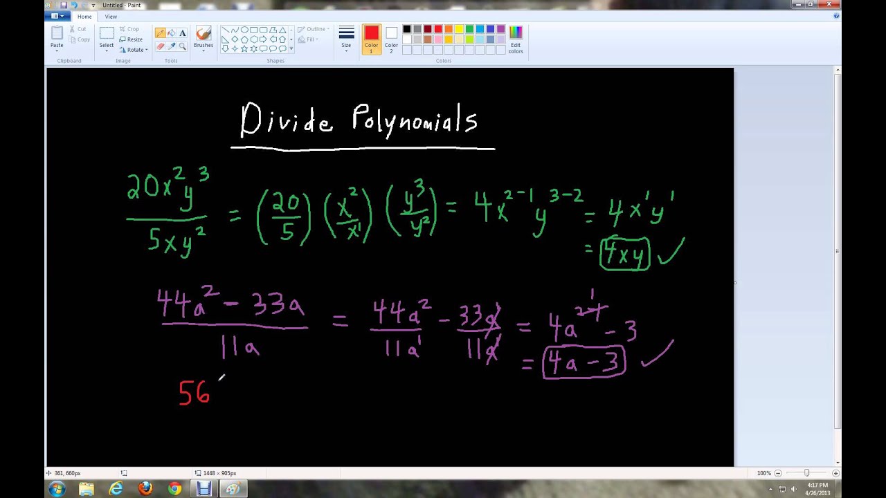 Divide Polynomials 1 YouTube divide-polynomials-1-youtube