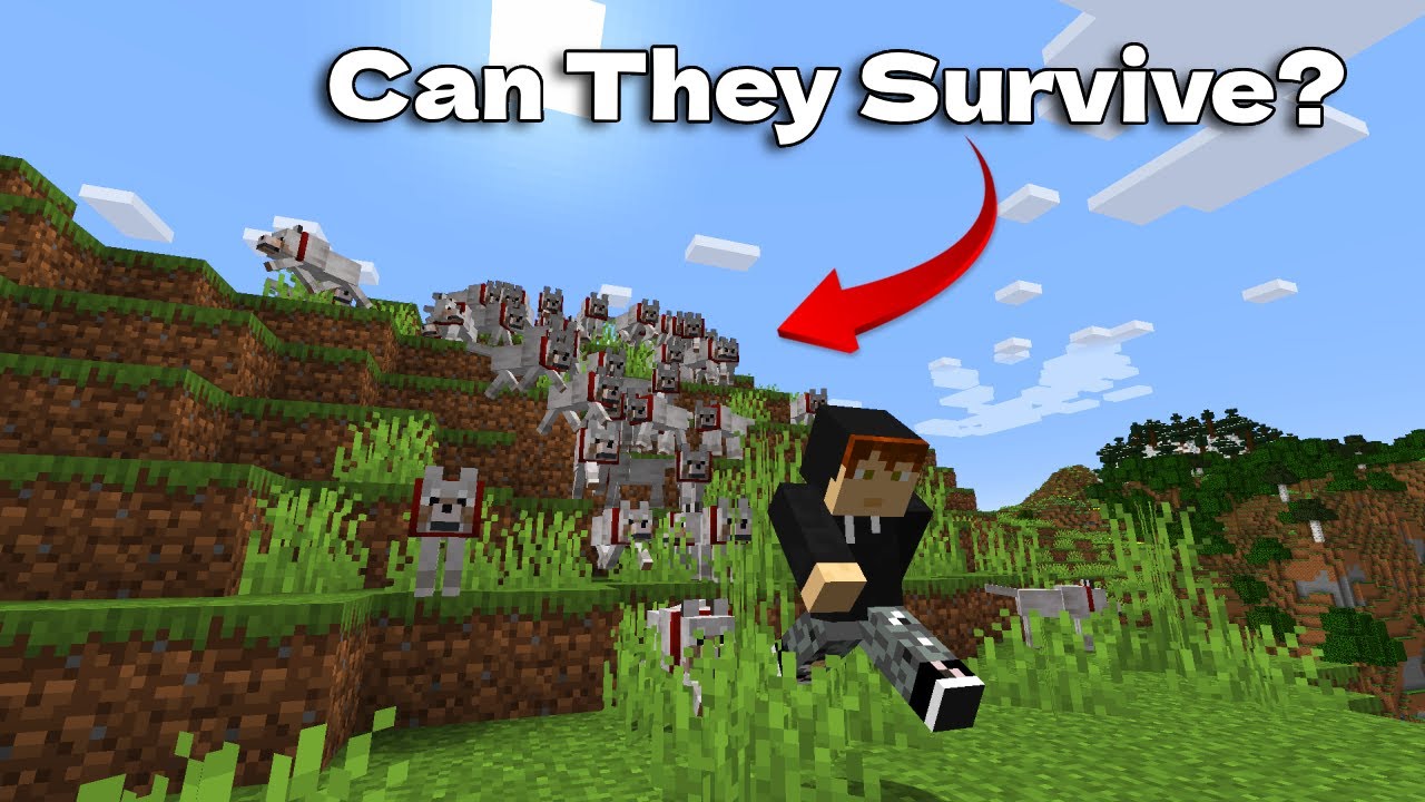 100 Dogs vs Every Minecraft Mob! - YouTube