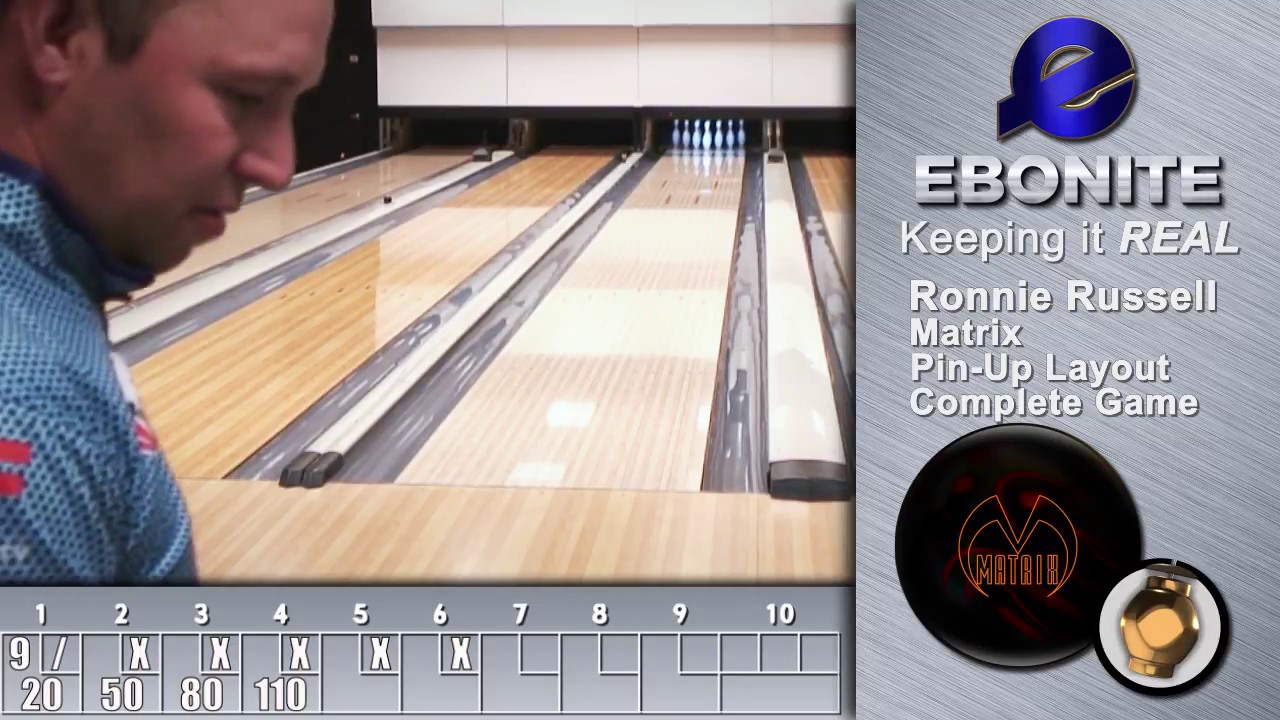 Ebonite Matrix ¦ Complete Game by Ronnie Russell - YouTube