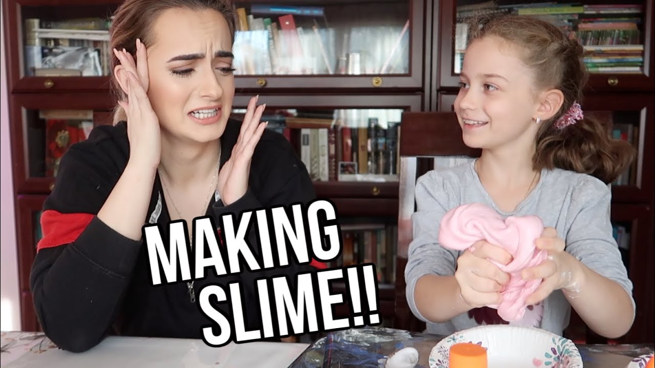 My Litte Sister Teaches Me to Make Slime!!! - YouTube