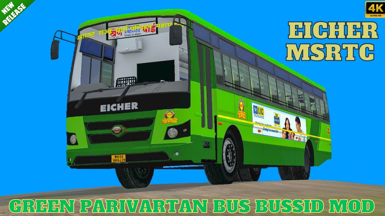 Msrtc Eicher Green Parivartan Bus Mod Download Bus Simulator Indonesia ...