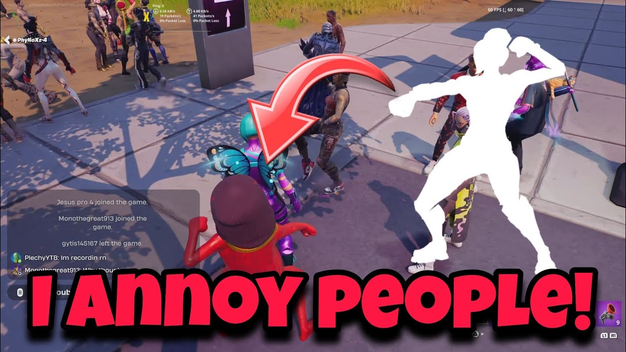 I'm annoying people in Party Royale with sus RARE STUCK EMOTE! - YouTube