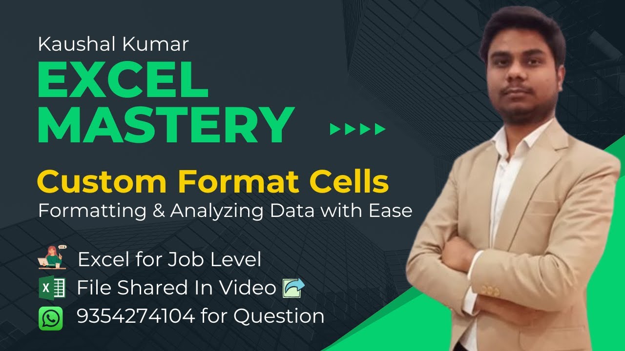 Complete Custom Format Cells in Excel | Number Group in Excel ...