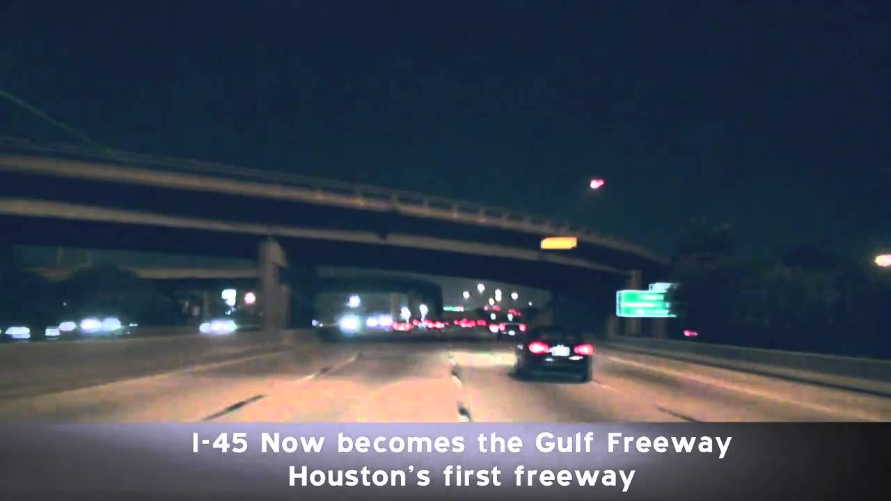 I-45 South at Night: Houston Texas - YouTube