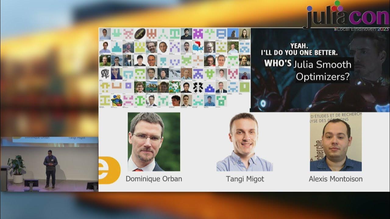 Abel Soares Siqueira - Nonlinear Optimization with the Julia Smooth Optimizers Packages - YouTube