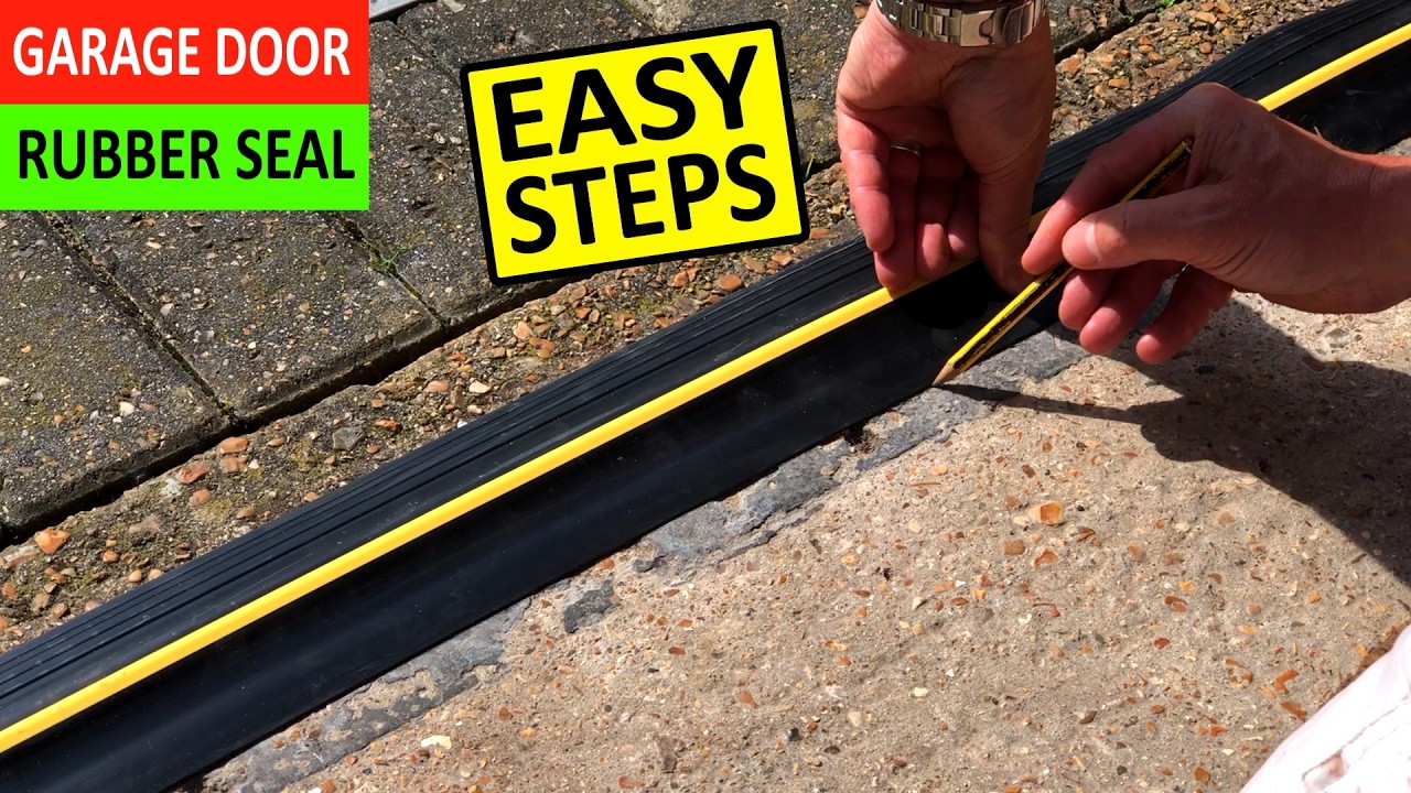 How to install a Garage Door Threshold Rubber Seal - Garage Door Floor ...