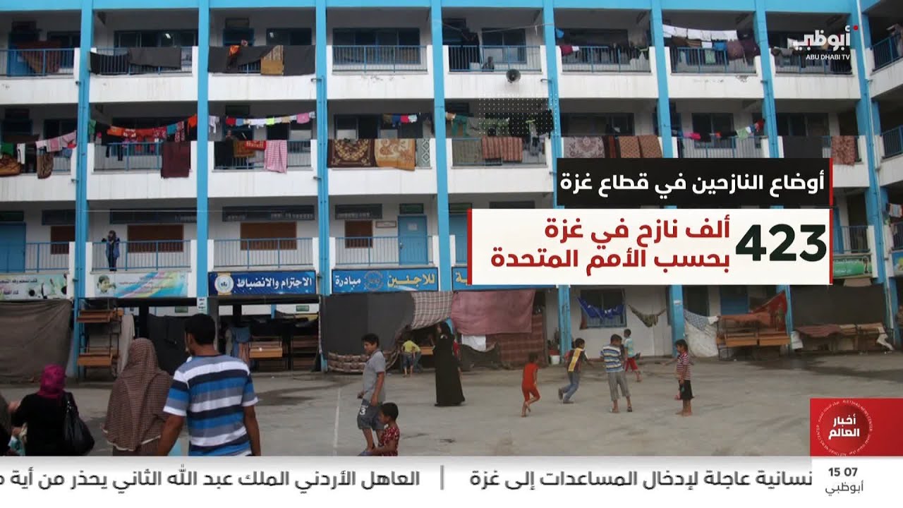 الأمم المتحدة 423 ألف نازح في قطاع غزة Youtube