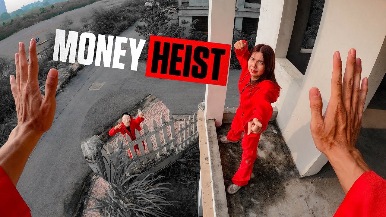 ESCAPE FROM ANGRY MONEY HEIST GIRLFRIEND (Epic Parkour Chase) - YouTube