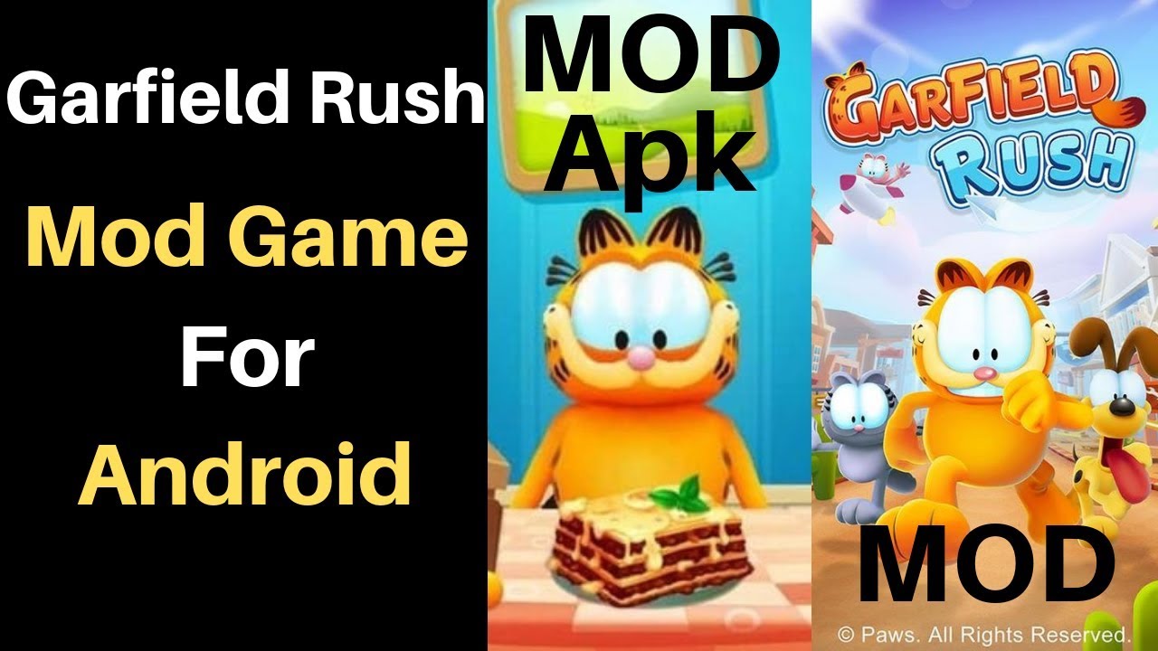 garfield rush mod apk download for android - YouTube