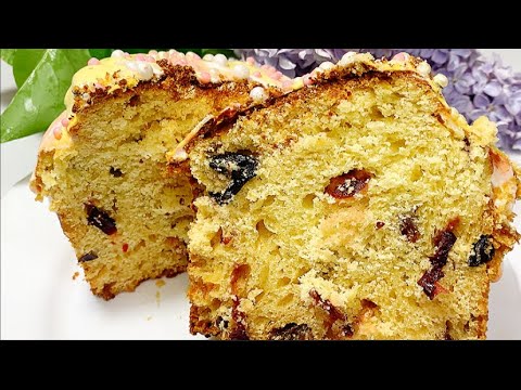 КУЛИЧ на желтках. Для любителей влажных, сочных куличей. - YouTube