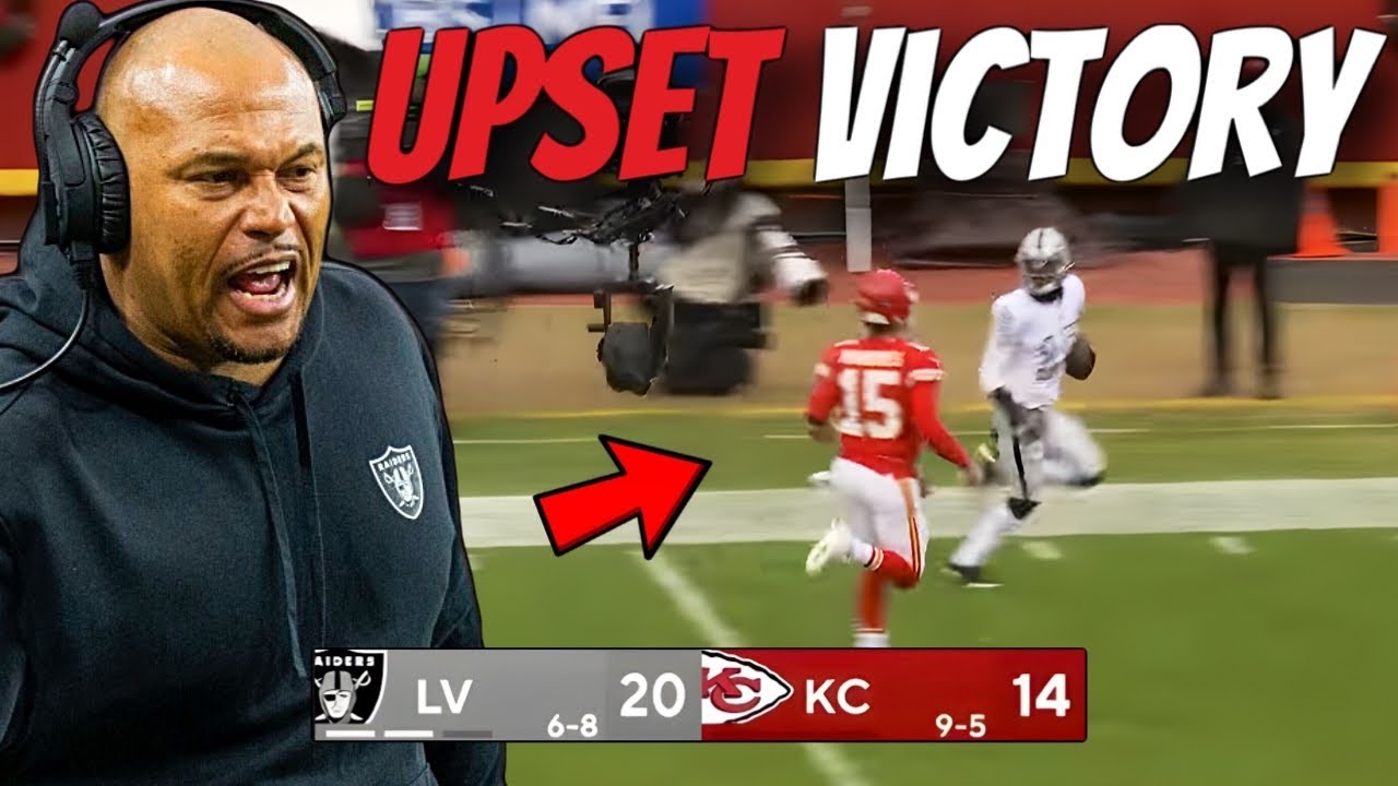 The Las Vegas Raiders Get A HUGE UPSET Victory Over The Chiefs - YouTube