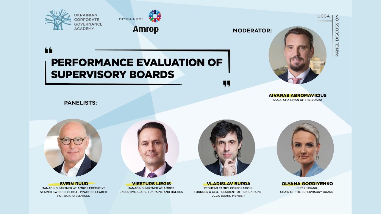 Performance Evaluation of Supervisory Boards - UCGA panel discussion ...