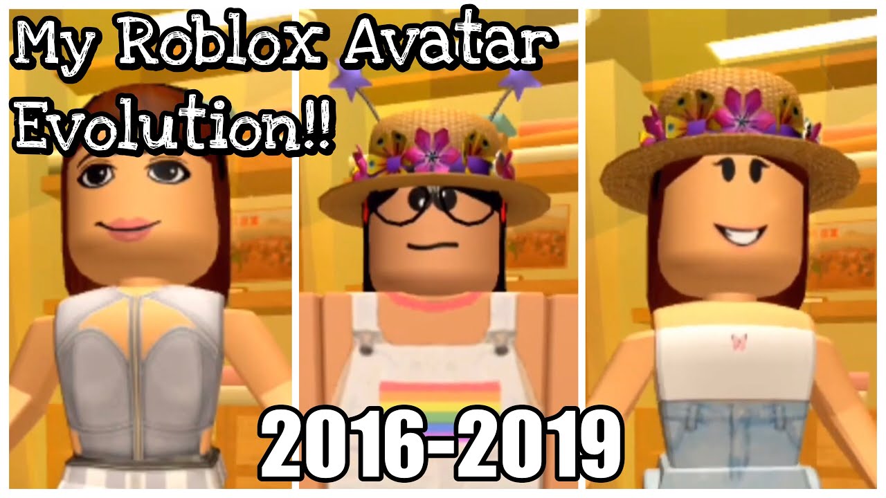 My Roblox Avatar Evolution!! 🦋 2016-2019 - YouTube