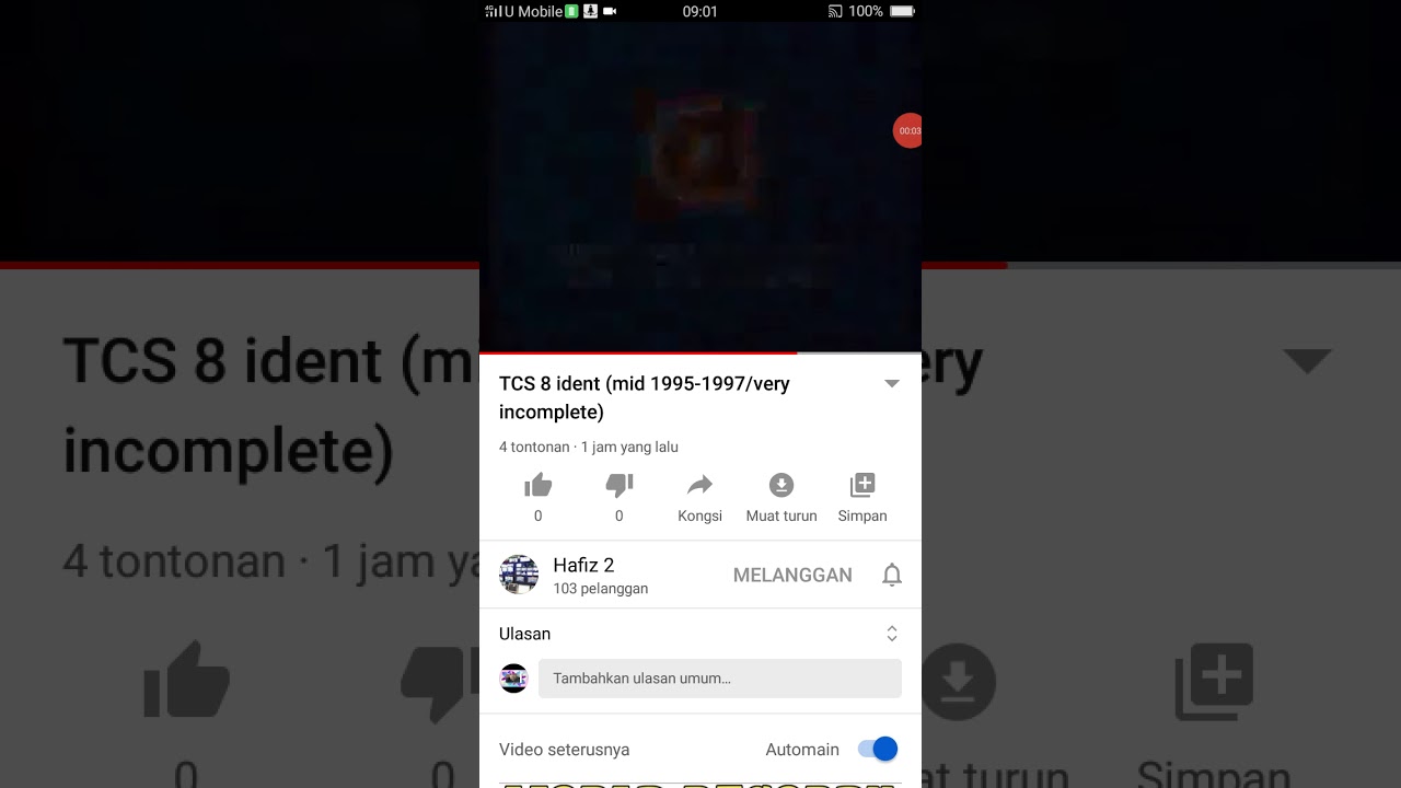 TCS 8 Ident Incomplete - YouTube